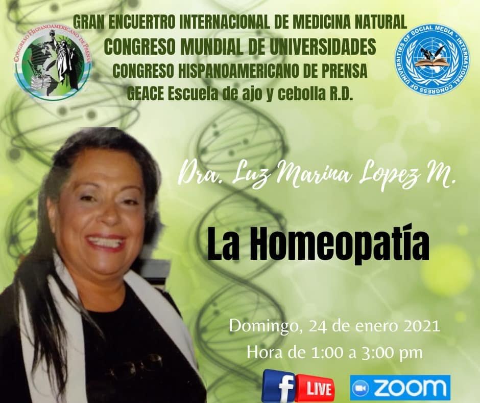 La Dra. Luz López habla de Homeopatía en tiempo de pandemia En el ...